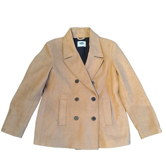 Old Navy | Jackets & Coats | Pleated Camel Pea Coat | Poshmark
